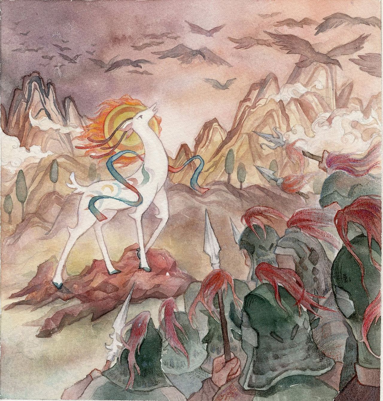 《九色鹿》绘本_阿梨梨alili-站酷ZCOOL