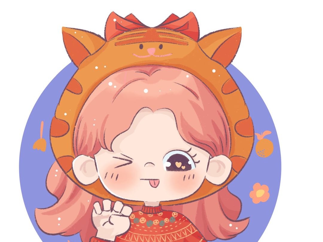 新年头像——虎头帽么西么 站酷zcool