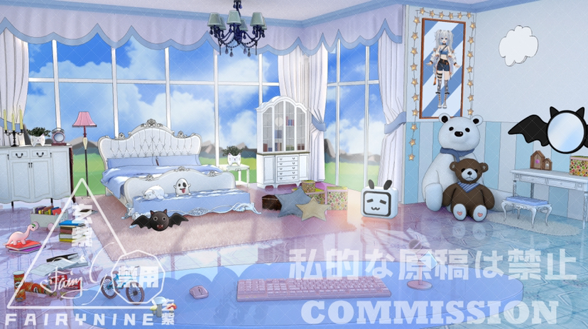 vup虚拟主播直播间背景定制_Fairy9玄紫-站酷ZCOOL