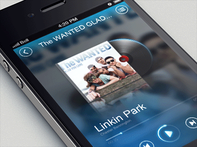 MUSIC PLAYER INTERFACE GIF_郁闷的鸡-站酷ZCOOL