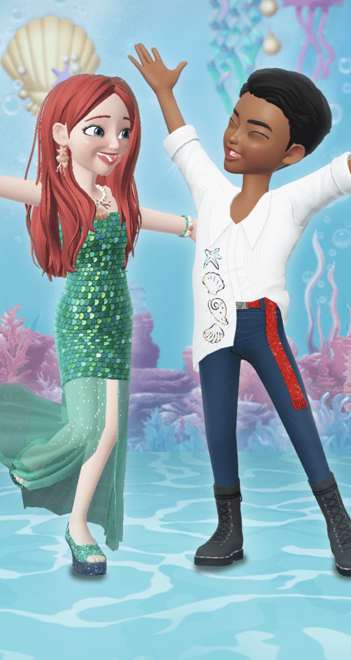 ZEPETO崽崽，迪士尼海洋人鱼崽系列_崽崽主理人-站酷ZCOOL