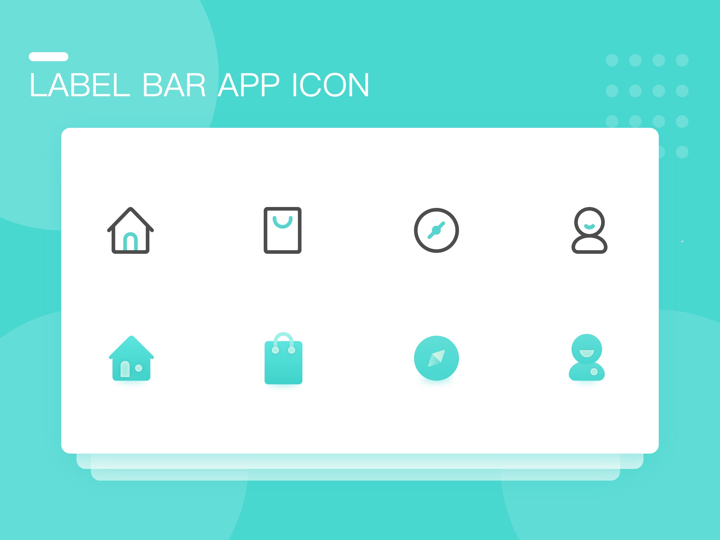 标签栏 APP ICON(Label bar app icon)_朔硕烁-站酷ZCOOL