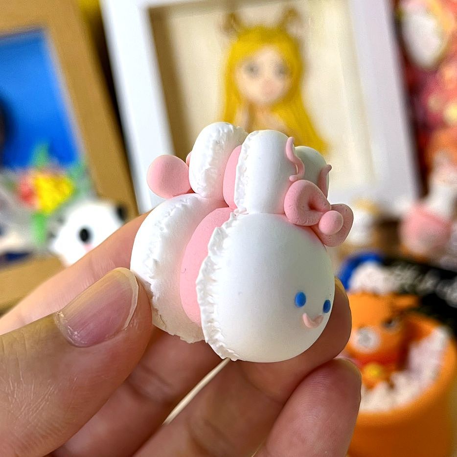 超轻黏土面包、马卡龙，食物系列_张小喵Tensor-站酷ZCOOL