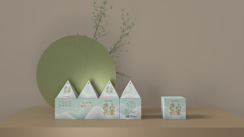 庐山云雾茶包装设计～_beibei钡-站酷ZCOOL