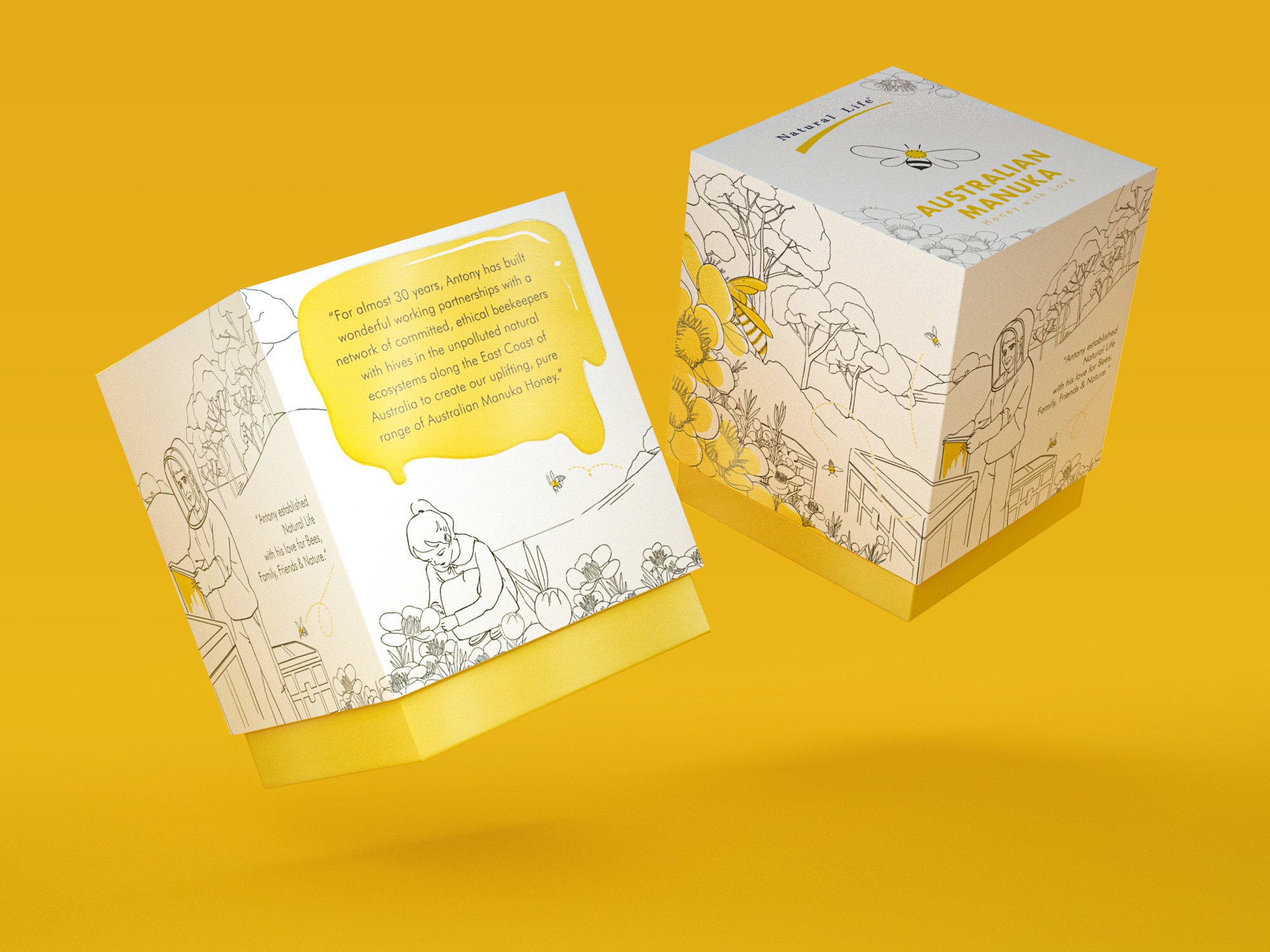 蜂蜜礼品礼盒设计 | GIFT BOX_BOX一ART-站酷ZCOOL