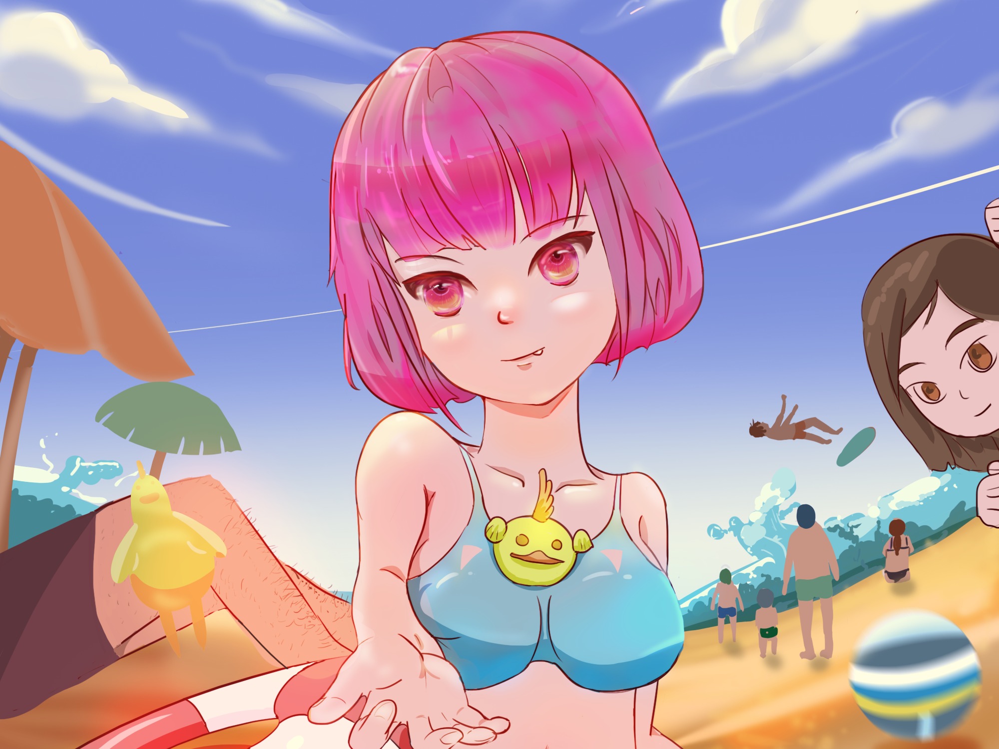 夏日海滩_诗说心羽-站酷ZCOOL