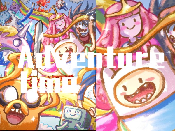 Adventure time探险时光海报_YUExIaqIn-站酷ZCOOL