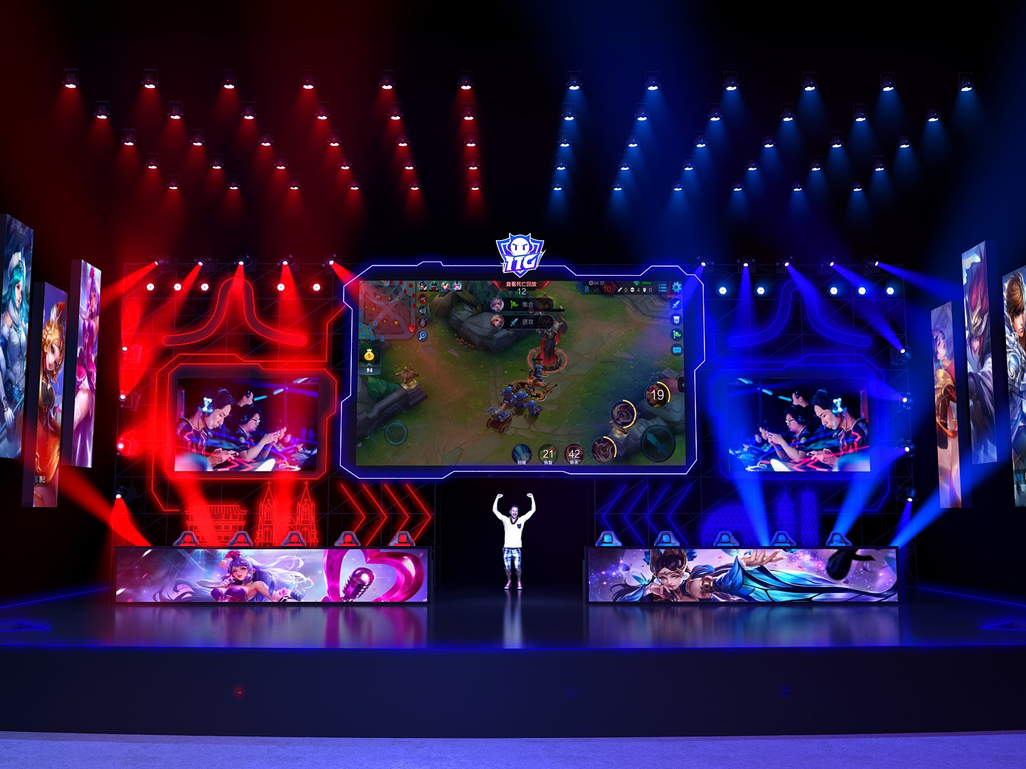 2021 KPL春季赛广州TTG主场_费man-站酷ZCOOL