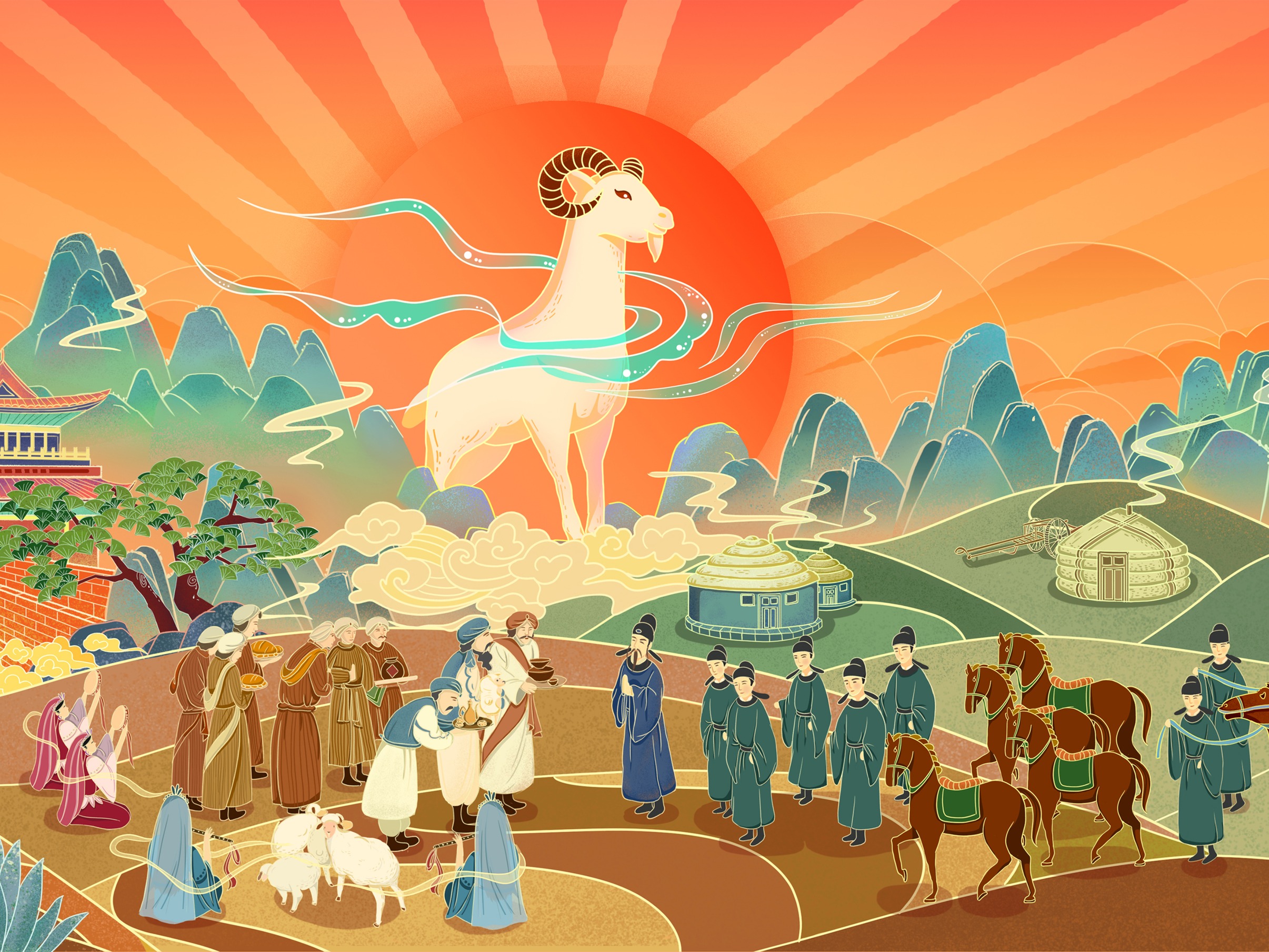 丝宴·西出长安___Nancy__-站酷ZCOOL