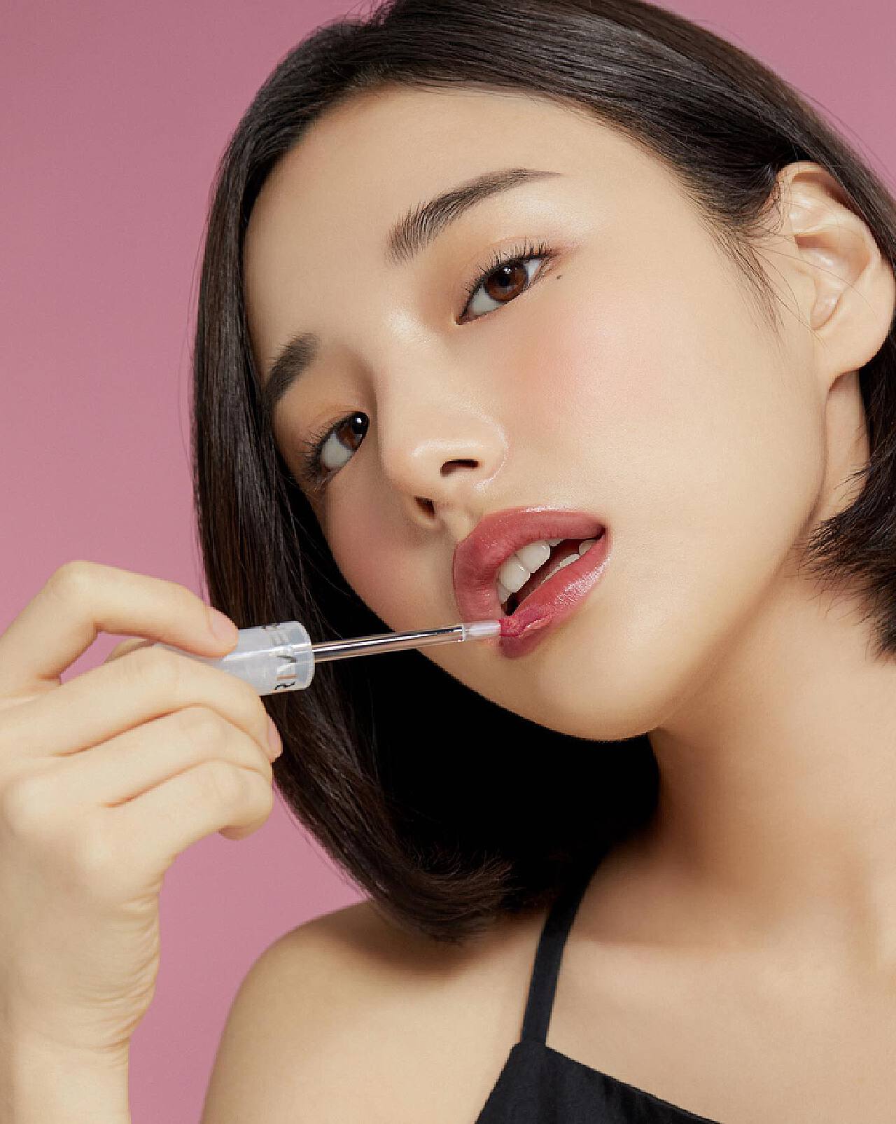 韩系美妆 彩妆 唇釉 模特人像stan006 站酷zcool