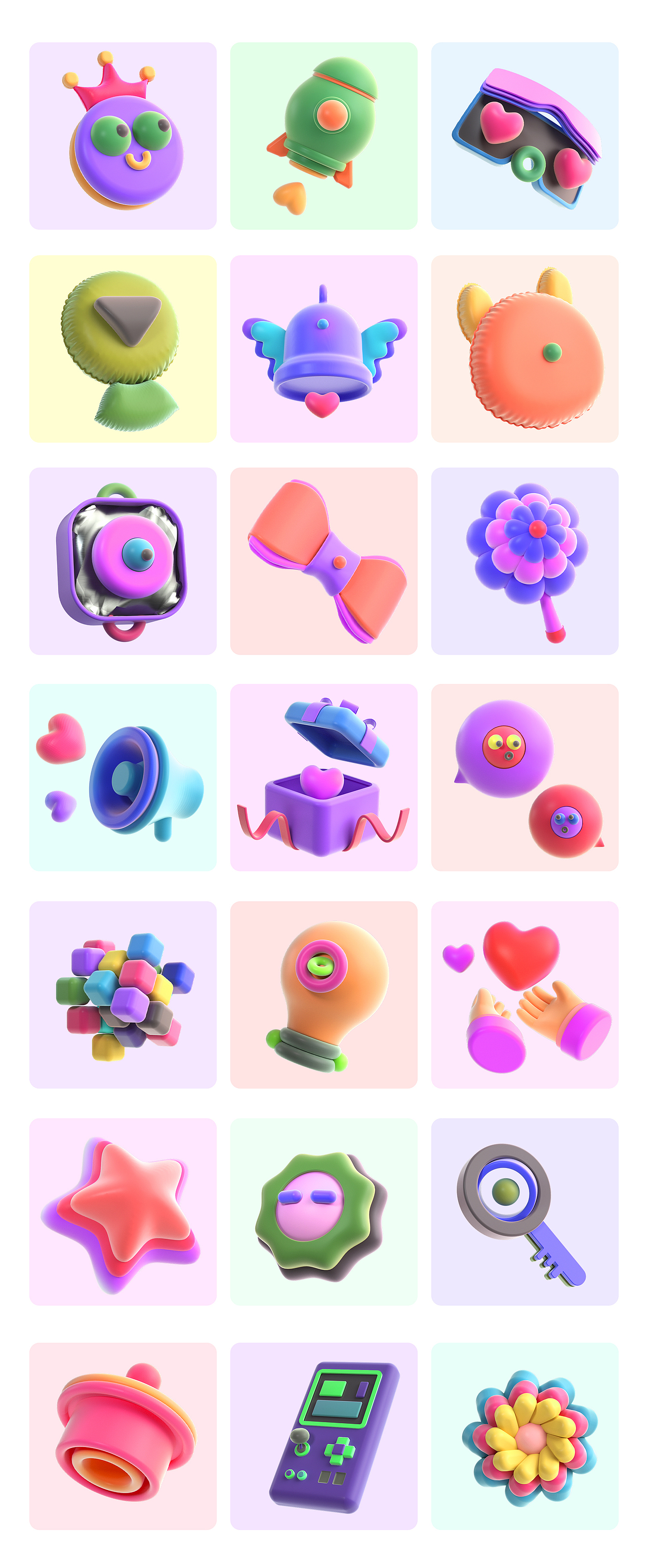 Creative icons/系列拟物图标_陆78-站酷ZCOOL