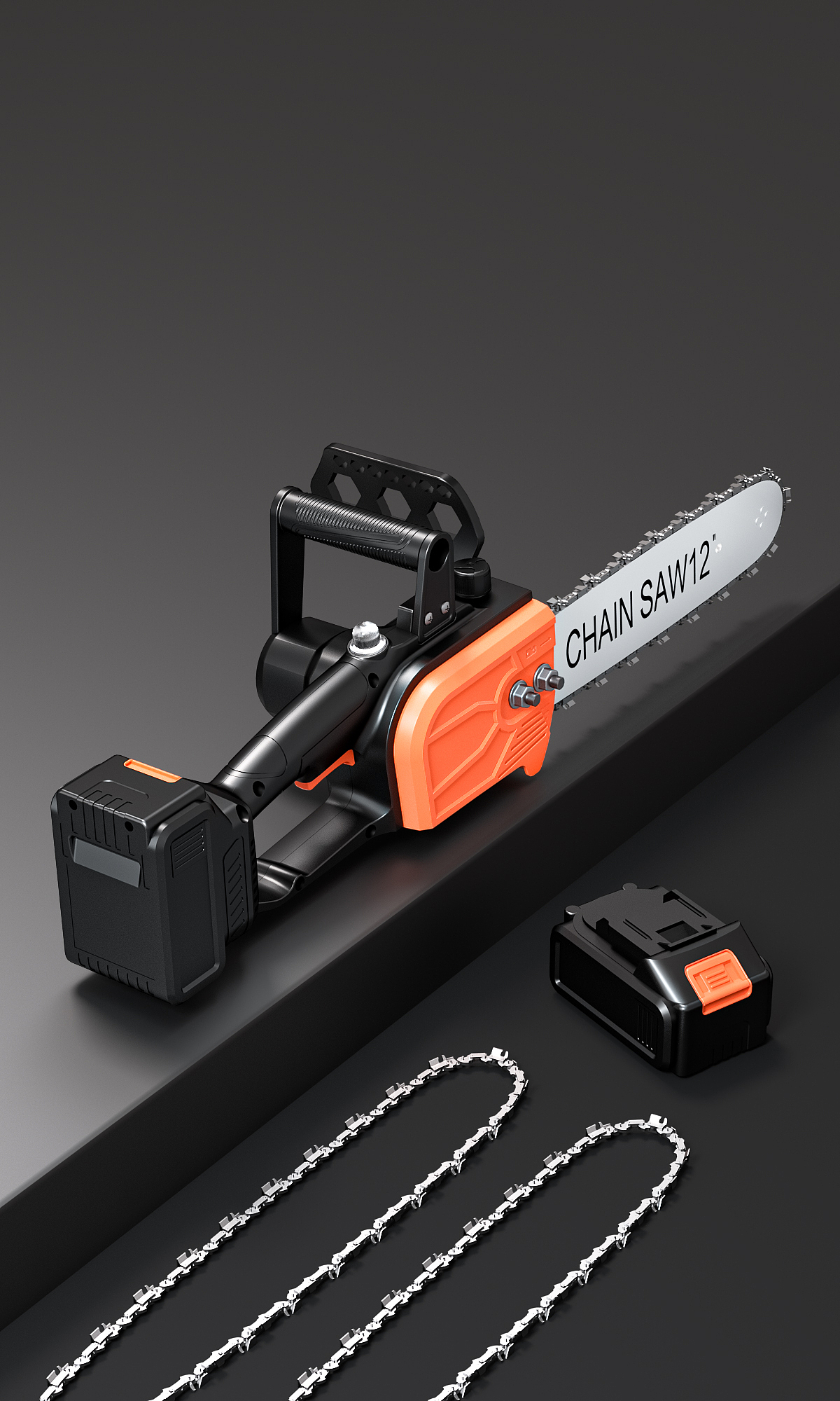 伐木电链锯渲染_流景LJ-站酷ZCOOL