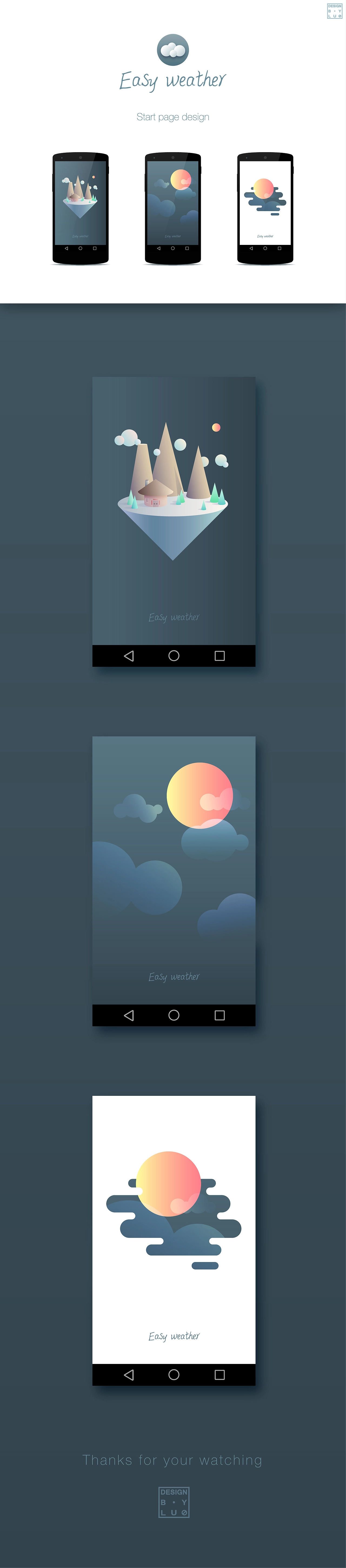 Easy Weather APP 启动页_Homrin-站酷ZCOOL