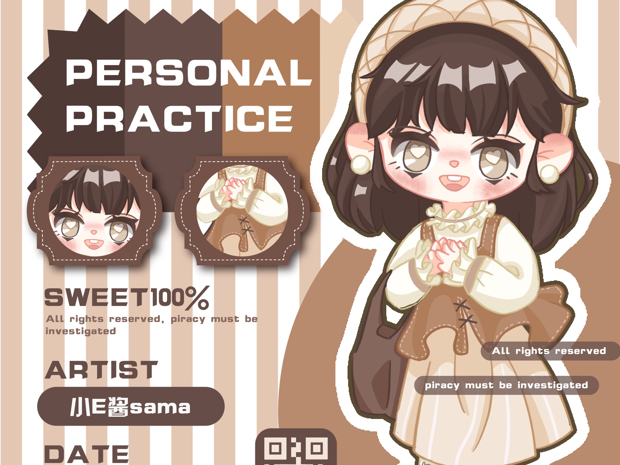 Q版人物 ｜ iPad手绘人物_小E酱sama-站酷ZCOOL