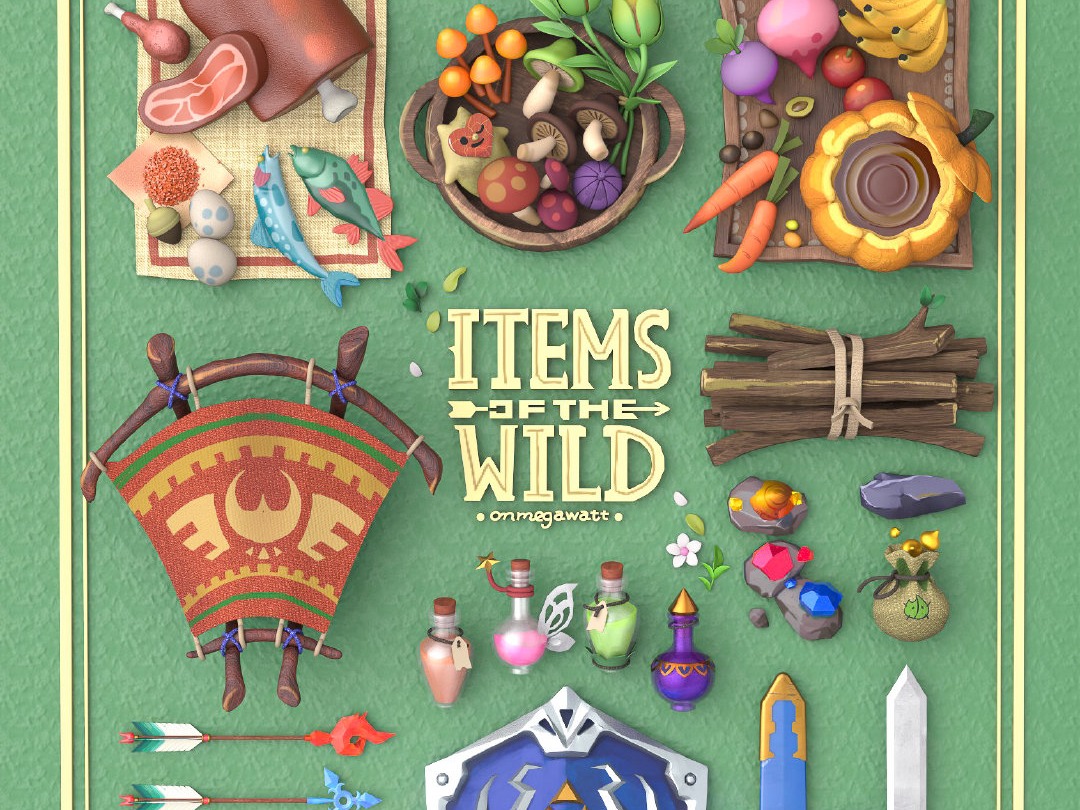 The Legend of Zelda - Items of The Wild_井星懿-站酷ZCOOL