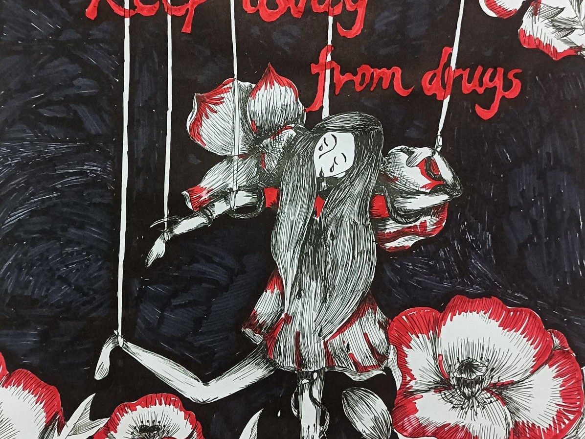 禁毒，keep away from drugs_丁伊彤-站酷ZCOOL