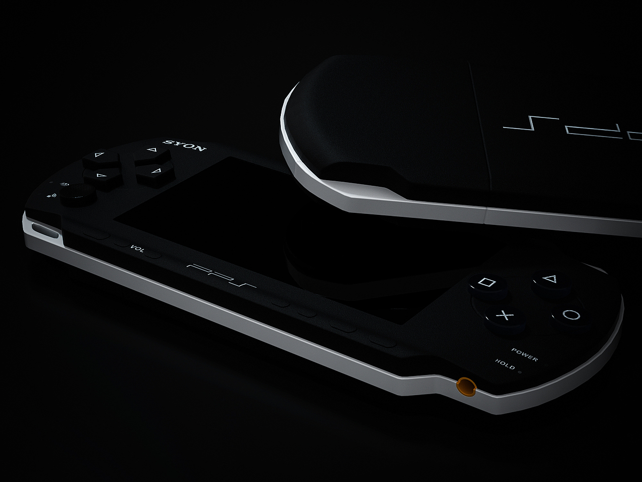 PSP游戏机渲染_故乡的袁风景-站酷ZCOOL