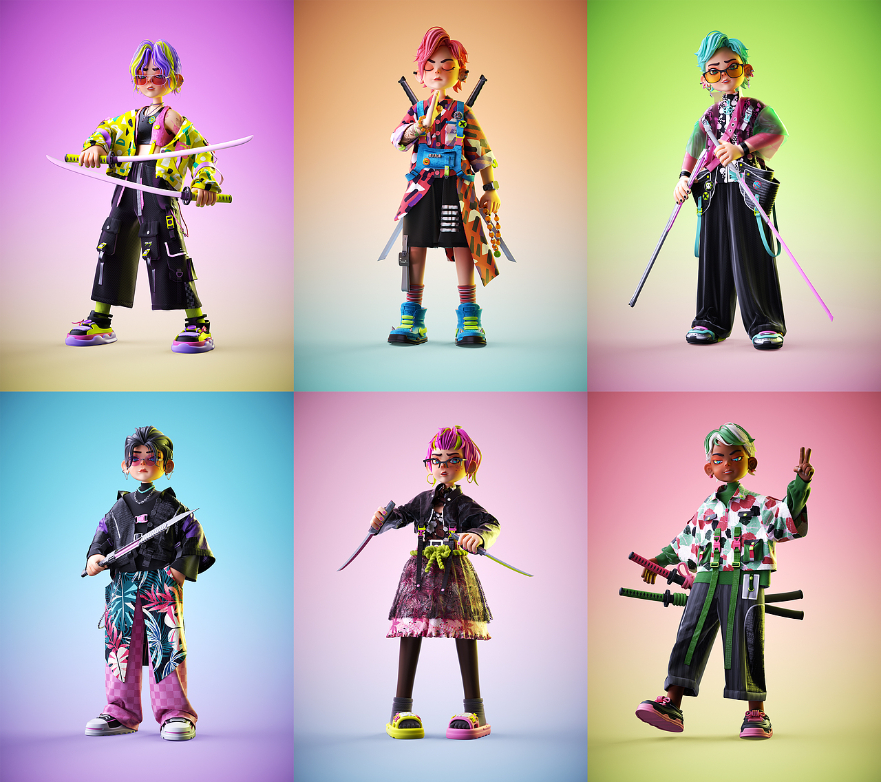 Trendy warrior | 潮流角色_XIONGMU_熊木-站酷ZCOOL