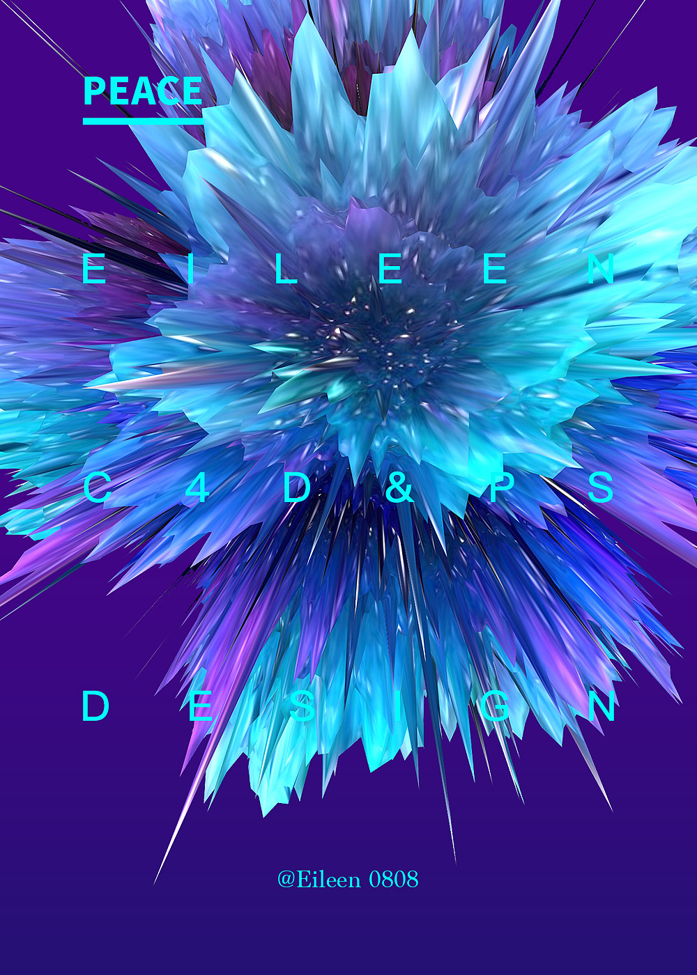 c4d&ps 酷炫的海报_上心XIN-站酷ZCOOL