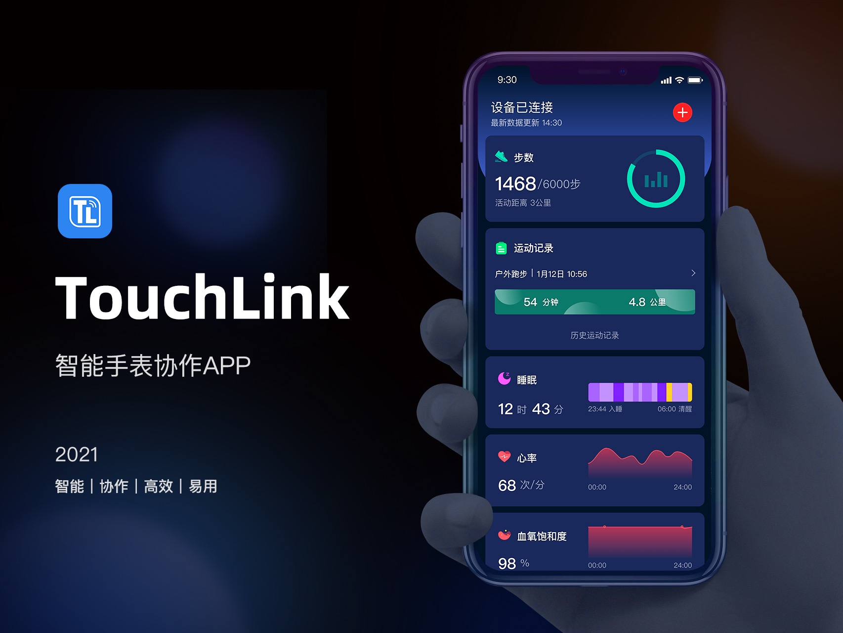 TouchLink智能手表APP _我是Calvin-站酷ZCOOL