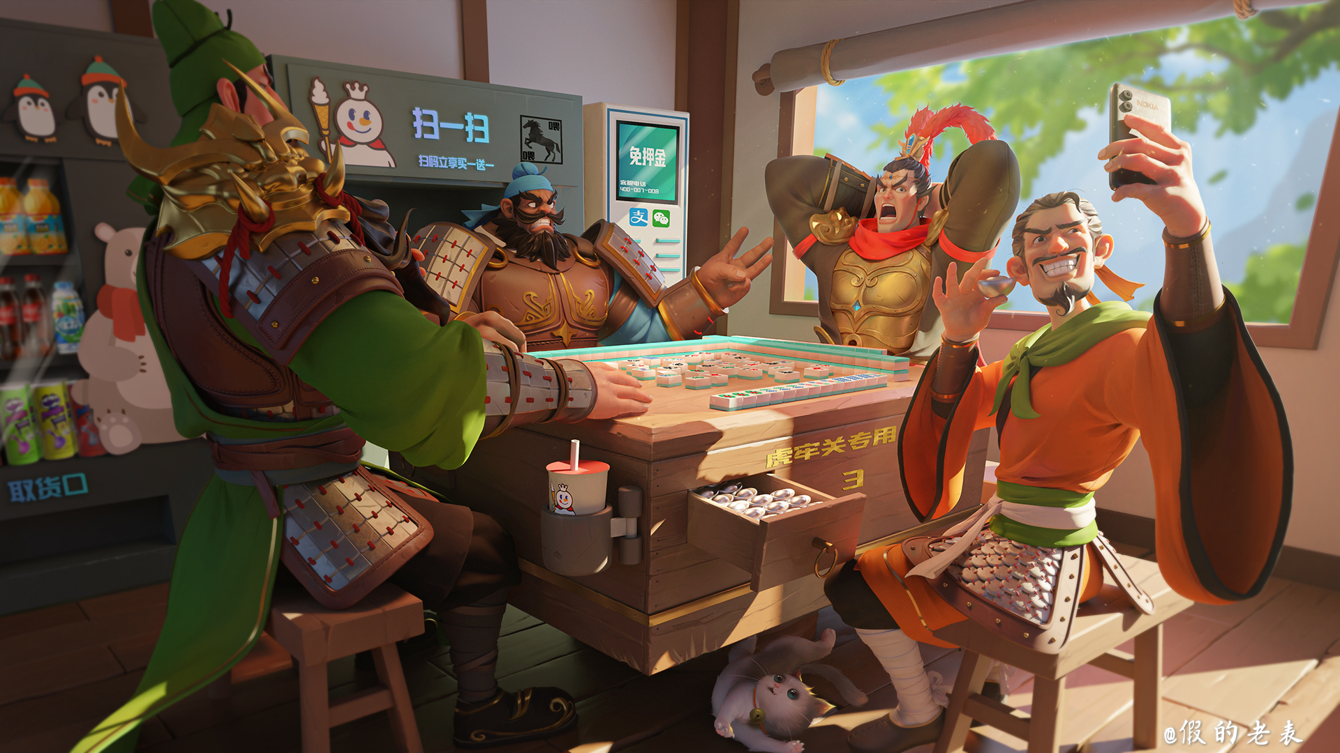 三英战吕布_花生壳_HSK-站酷ZCOOL