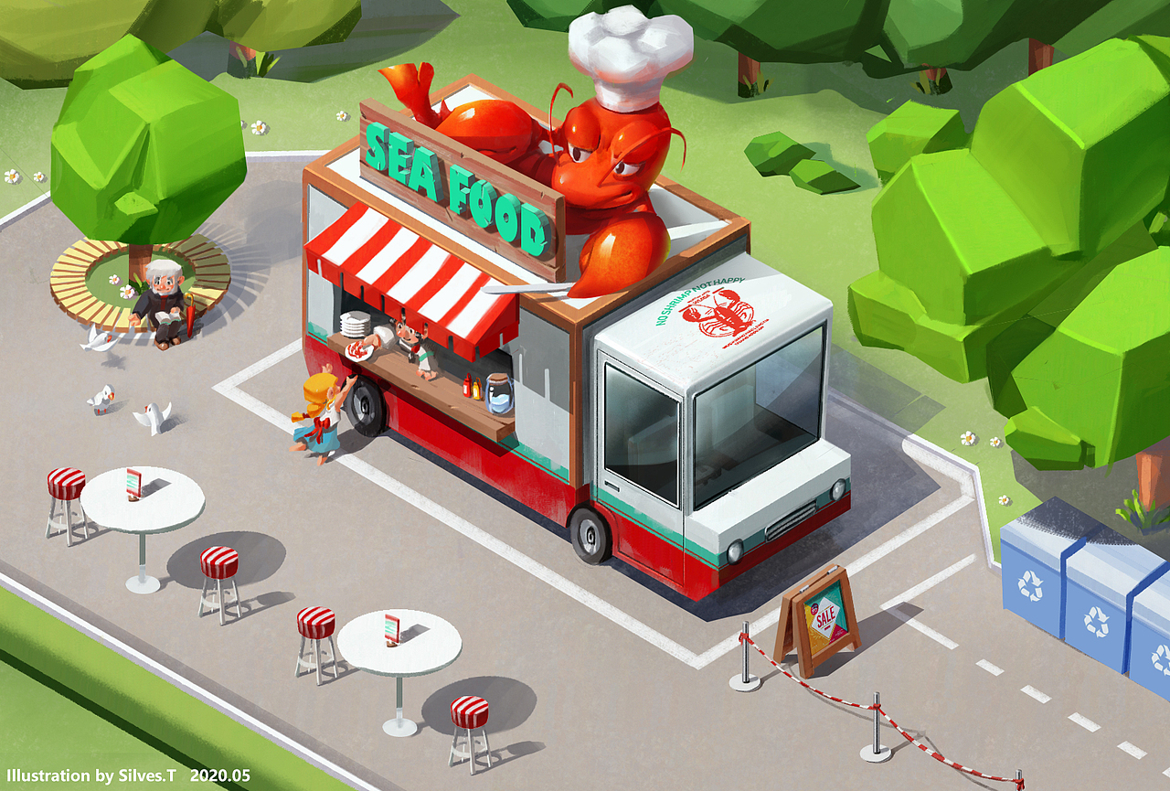 2.5D小场景_奈奥_SilvesTang-站酷ZCOOL