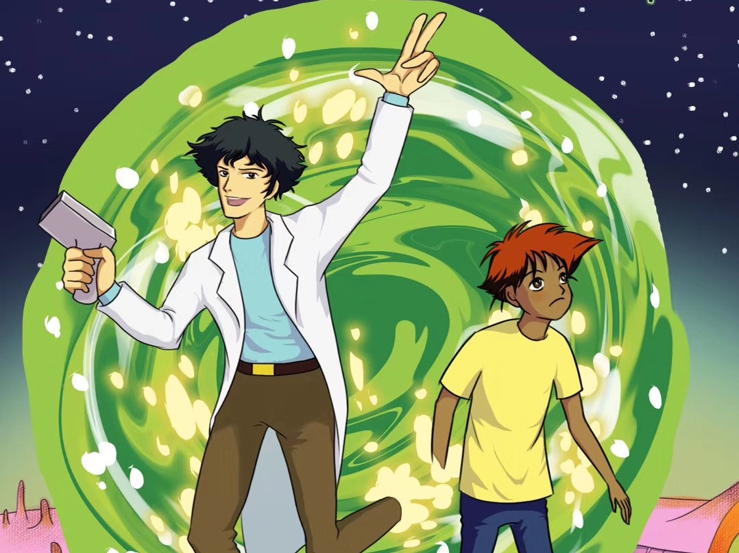 瑞克and莫蒂vs星际牛仔同人_滑蛋虾仁饭-站酷ZCOOL