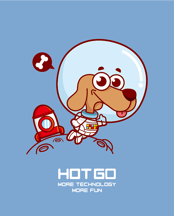 HOTGO卡通形象设计_狂奔的包子插画铺-站酷ZCOOL