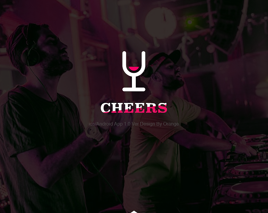 CHEERS APP-夜店/酒吧概念APP界面设计_橘子爱说话-站酷ZCOOL