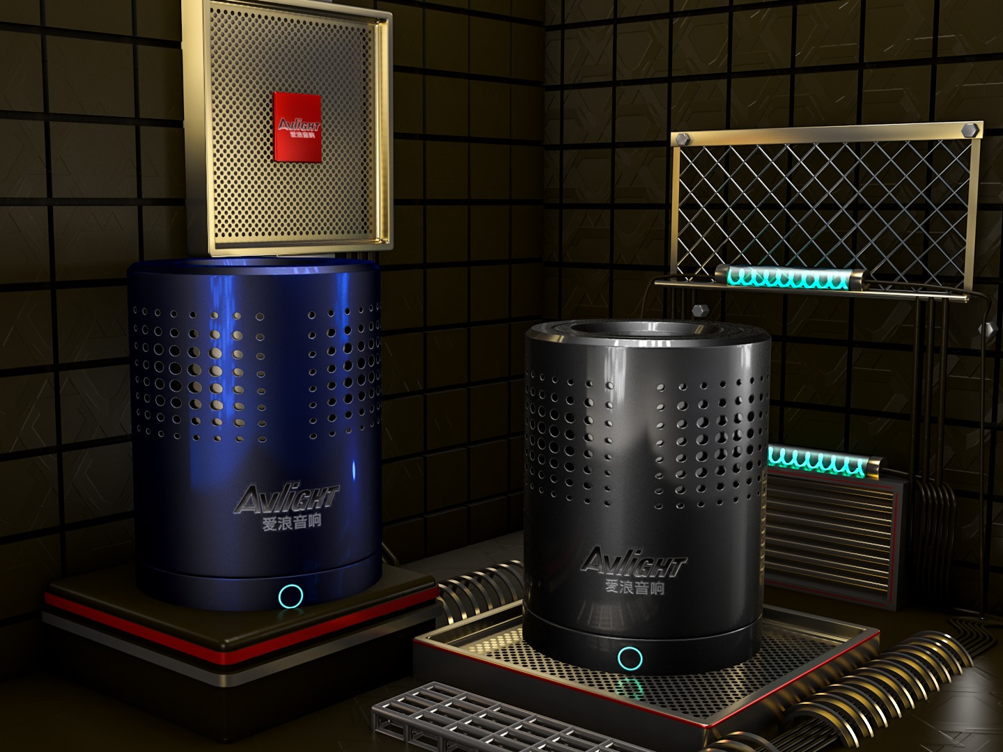 C4D小音箱展UV建模渲染_青青子衿1018-站酷ZCOOL