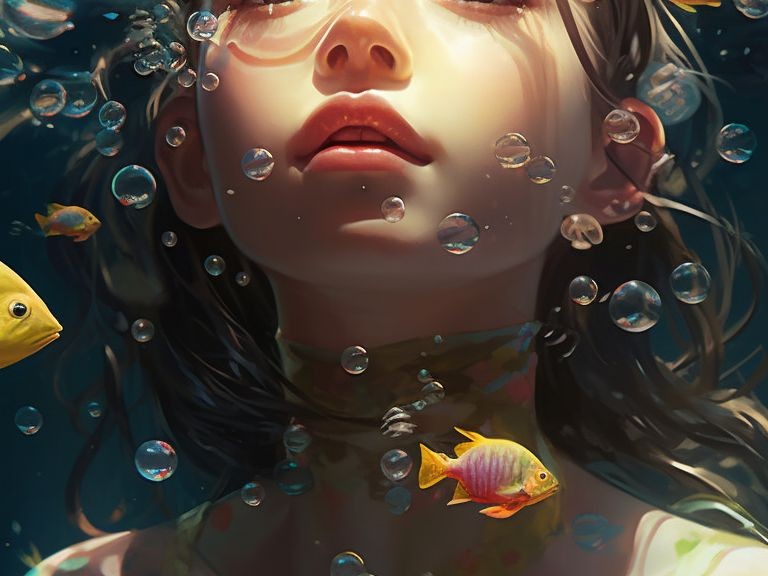 水下_插画师Vivi-站酷ZCOOL