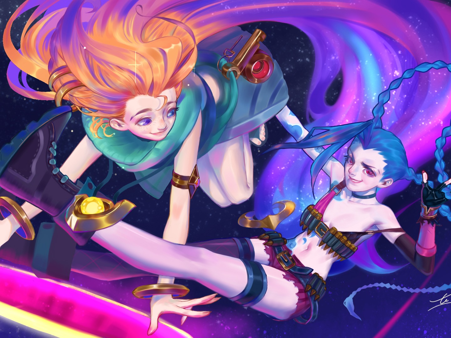 jinx ＆ zoe_屉子巴德-站酷ZCOOL