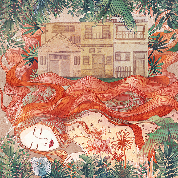 线条 插画习作_古月小同-站酷ZCOOL