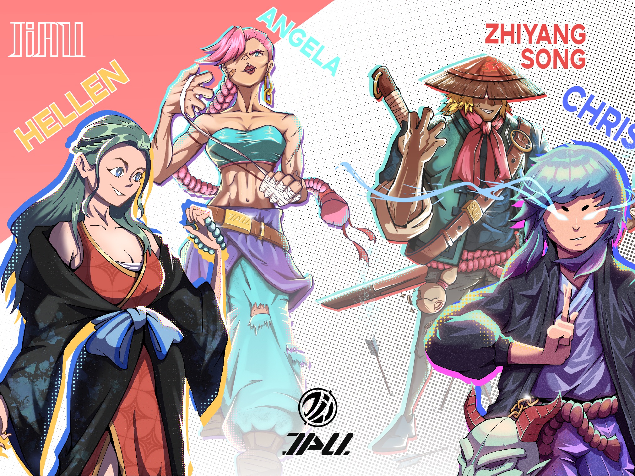 JIU品牌插画设计_AmbitionYu-站酷ZCOOL