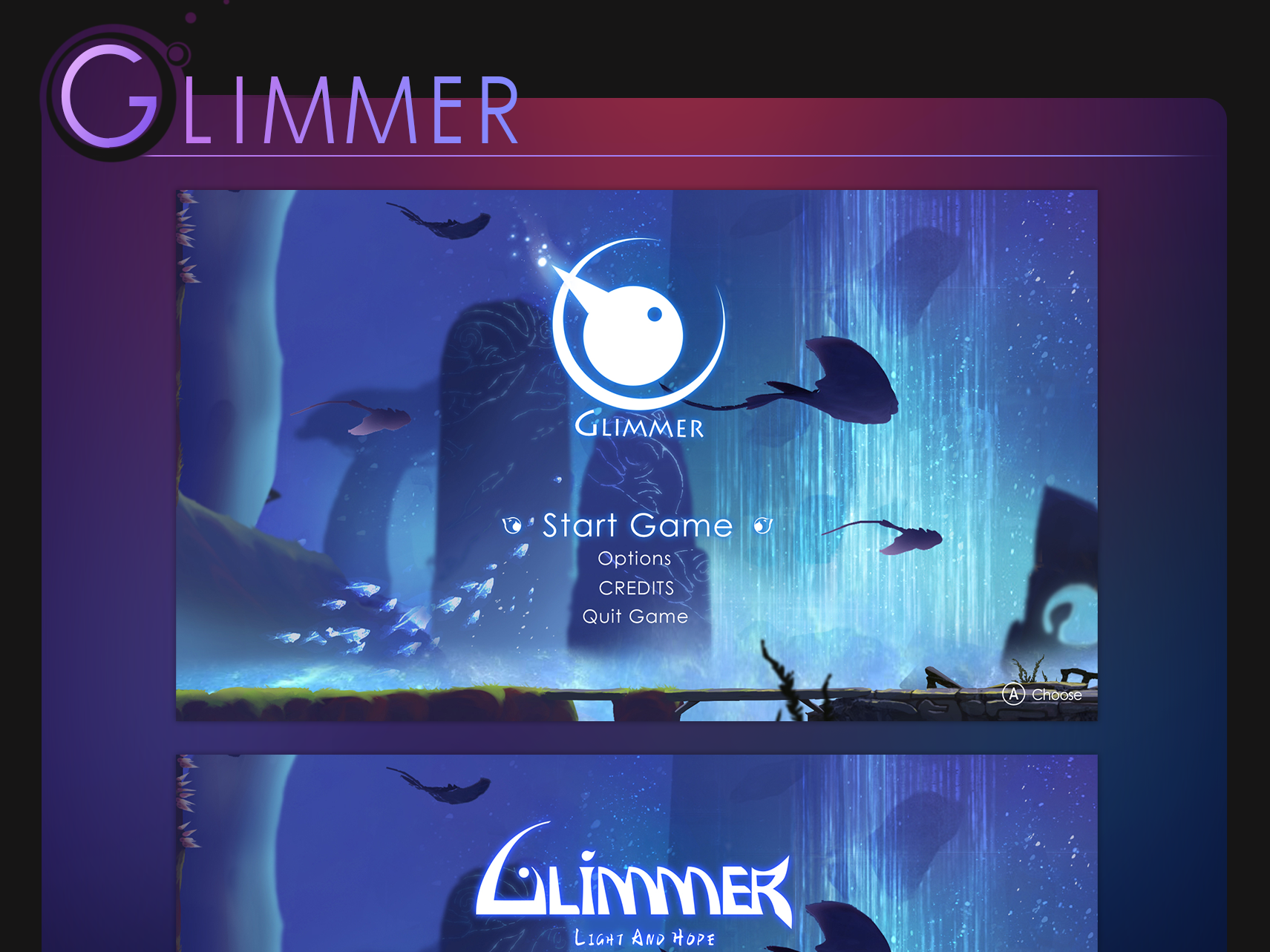 【Glimmer】逐光之旅 深海冒险题材的横版平台跳跃游戏_呦呦鹿鸣Dalin-站酷ZCOOL