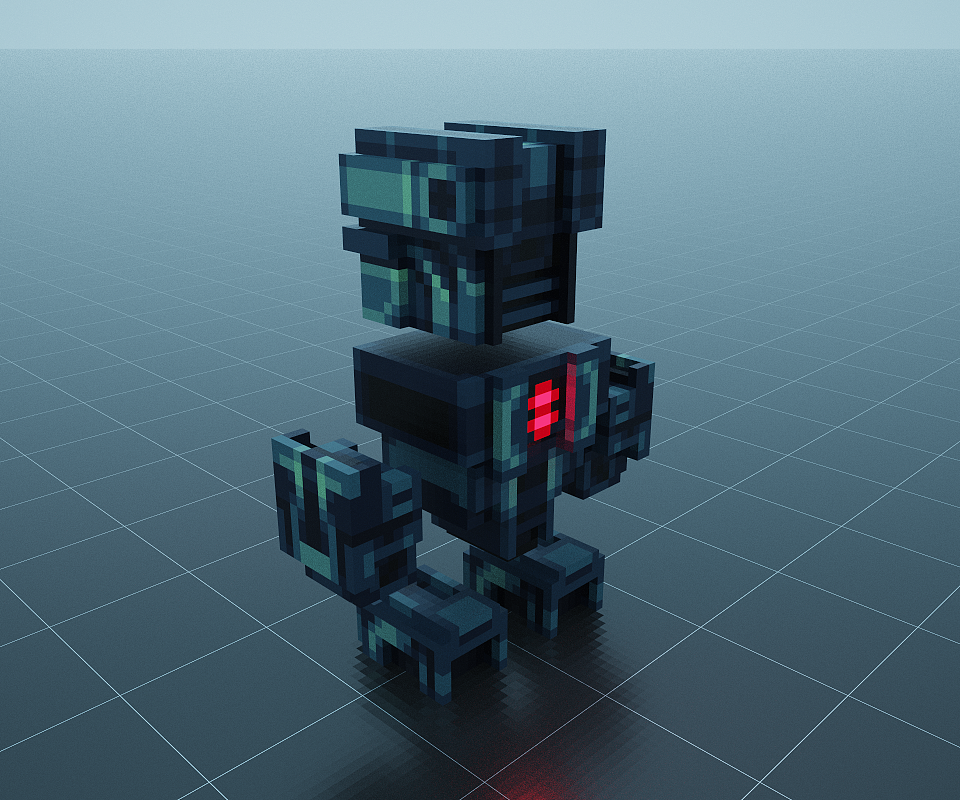 像素3D化-VOXEL机器人_Vantal-站酷ZCOOL