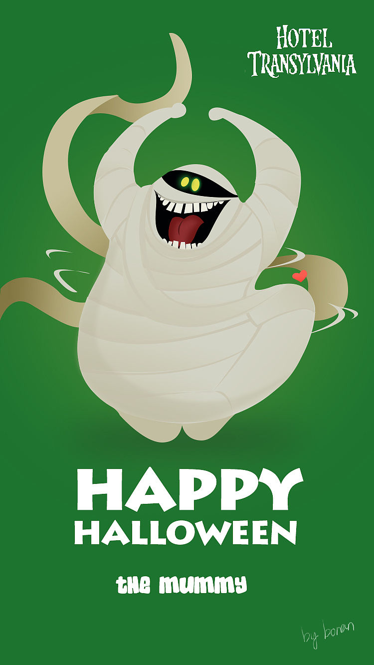 精灵旅社 小木乃伊和mavis~_bonan_wang-站酷ZCOOL