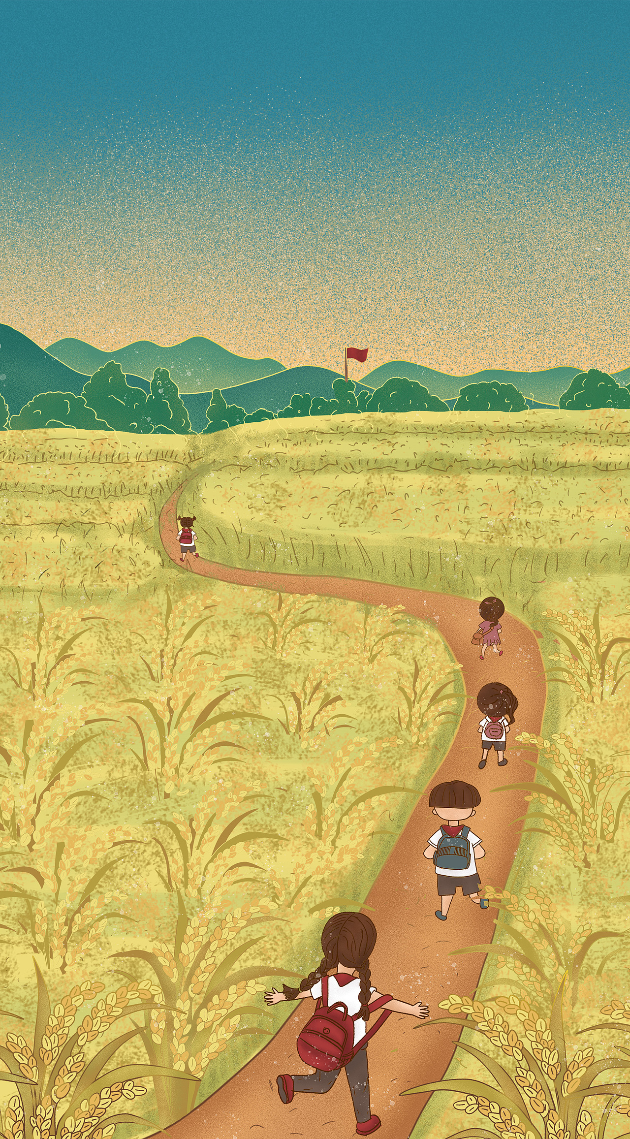 《稻香童味》包装系列插画设计_00爱画画-站酷ZCOOL