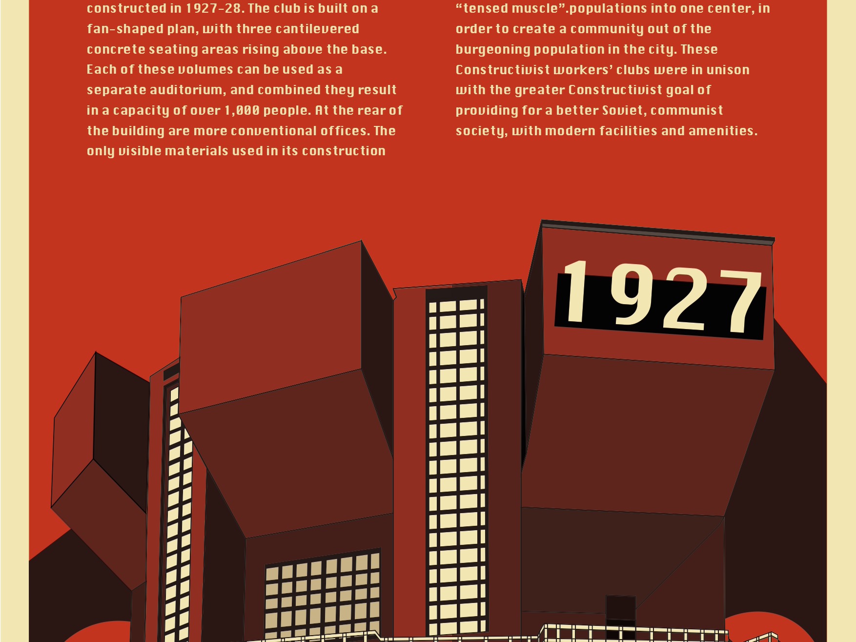 Rusakou Worker'sClub/构成主义时代海报_雪梨_sherry-站酷ZCOOL