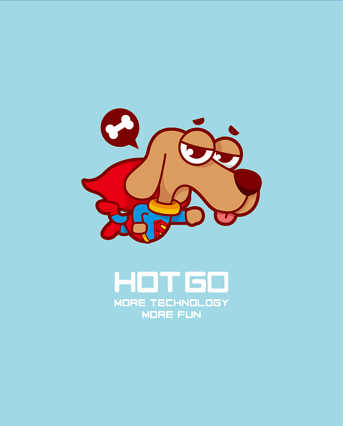 HOTGO卡通形象设计_狂奔的包子插画铺-站酷ZCOOL