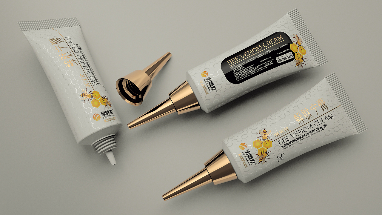 蜜蜂堂-蜂肽膏系列产品效果图_jzbj-站酷ZCOOL