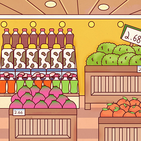 小熊买水果_噢叶OHYE-站酷ZCOOL