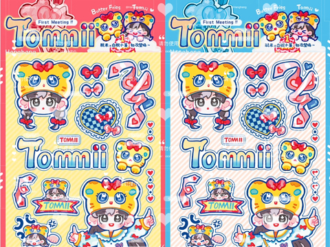 原创贴纸TommiixButterfries_Tommii-站酷ZCOOL