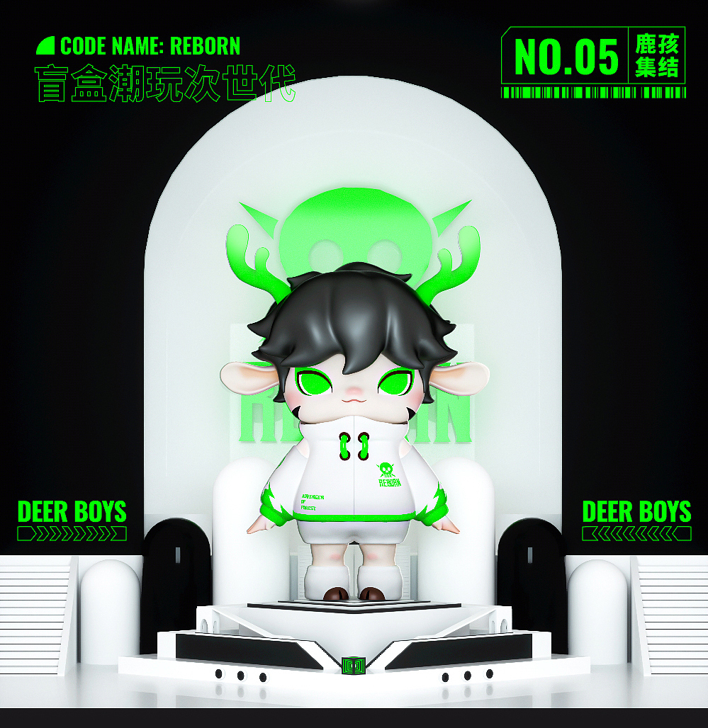 DEER BOYS 鹿孩-IP潮玩盲盒_懒人工作室-站酷ZCOOL
