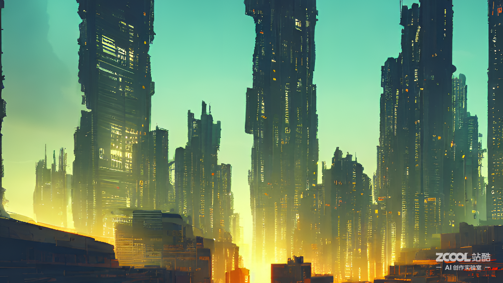 #AI创作实验室#都市，暮光之城，黄昏，数字艺术，流行_扁鹊ZZZ-站酷ZCOOL