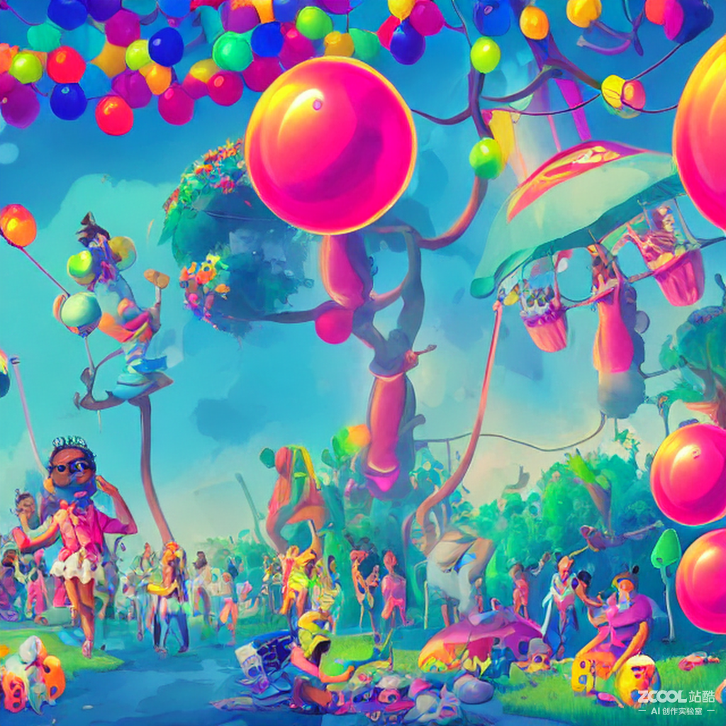 #AI创作实验室#动物狂欢聚会_易均Dec-站酷ZCOOL