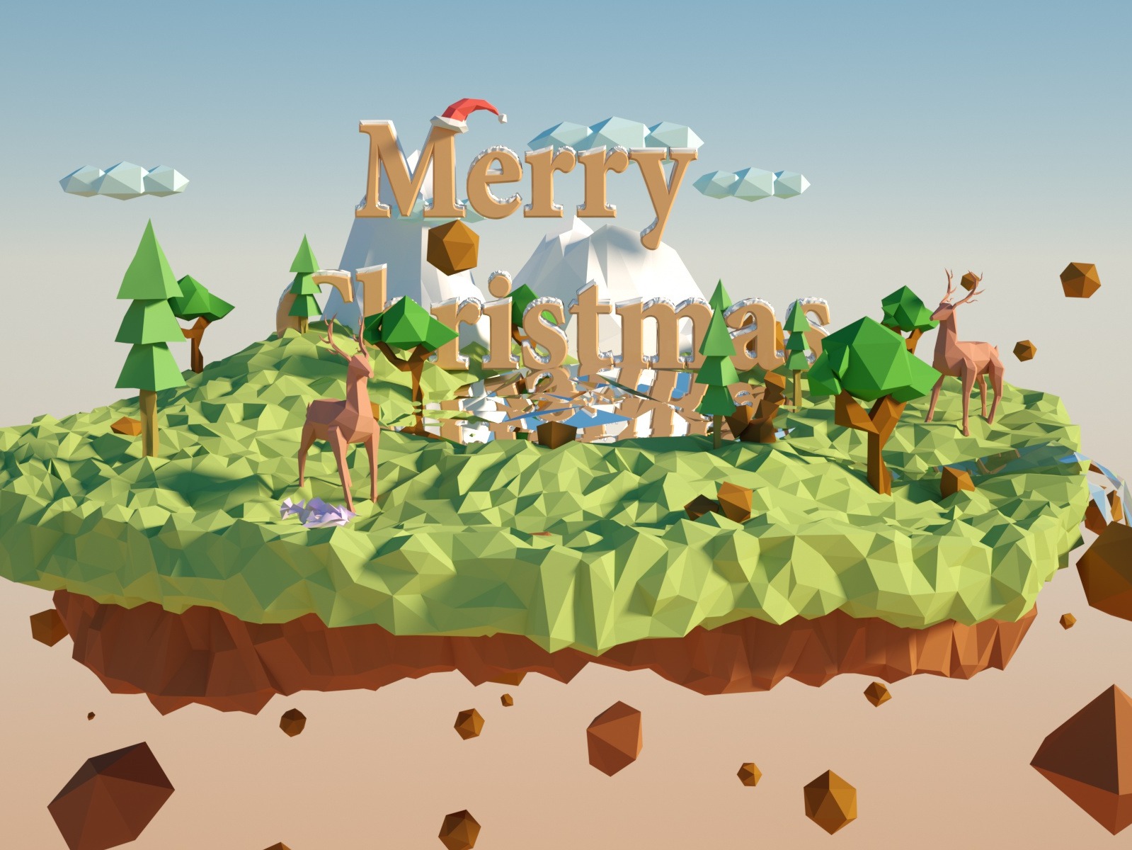 低多边形的练习 -c4d_Sylen_Z-站酷ZCOOL