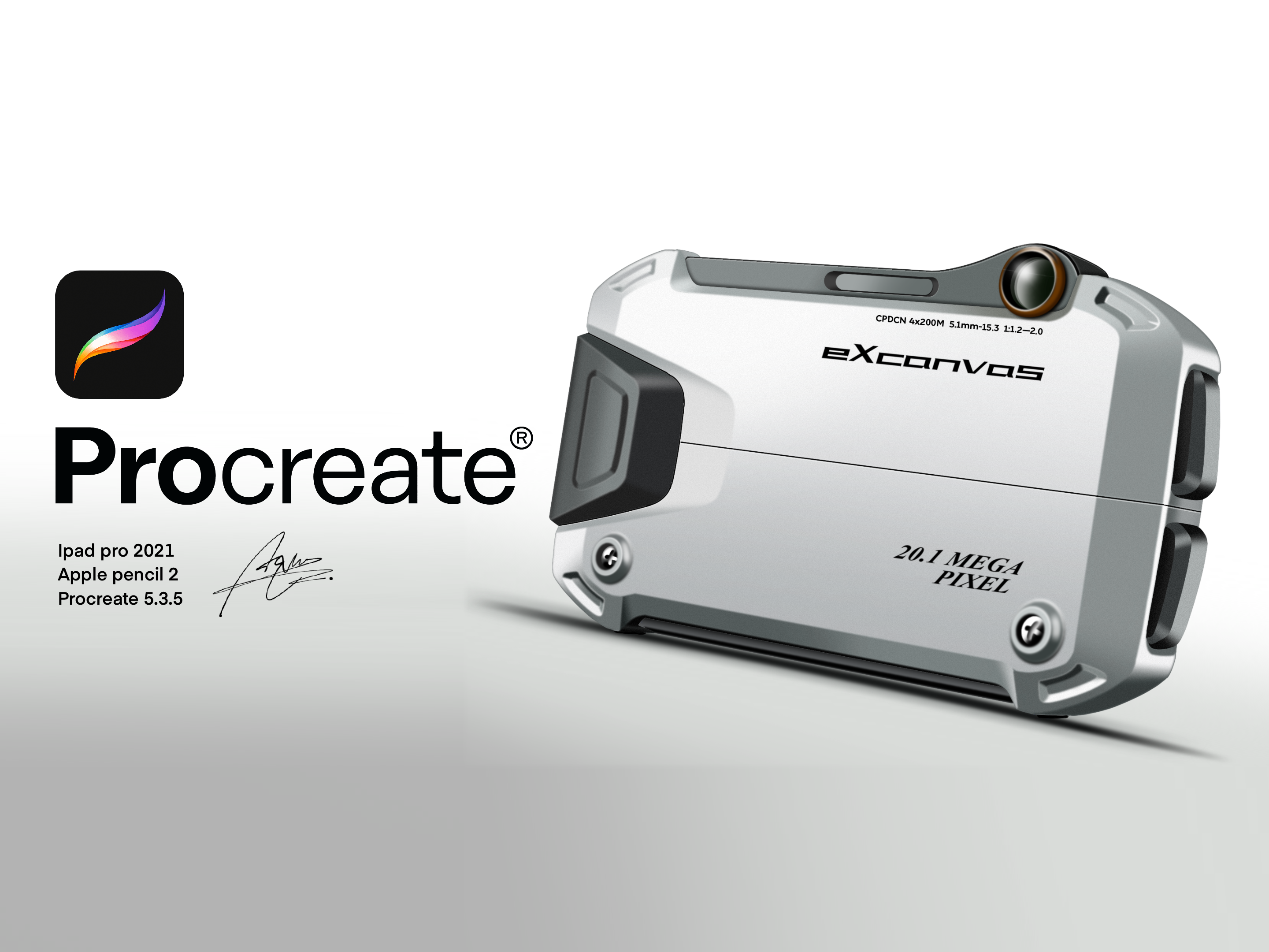 如何用Procreate去给产品进行2D渲染？_Aqunzz-站酷ZCOOL