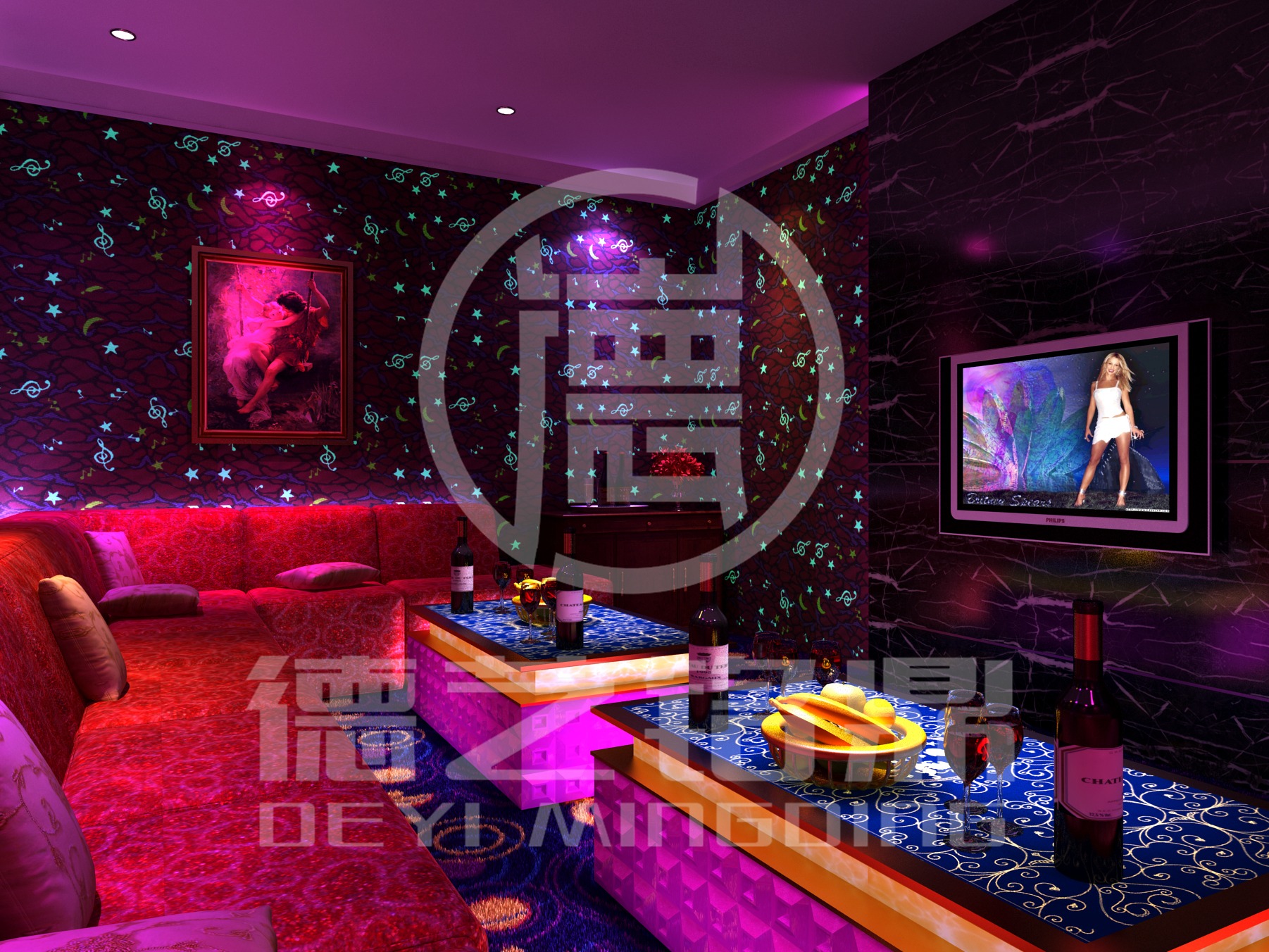 重庆万州艾美SJ量贩主题KTV设计_德艺铭鼎装饰-站酷ZCOOL