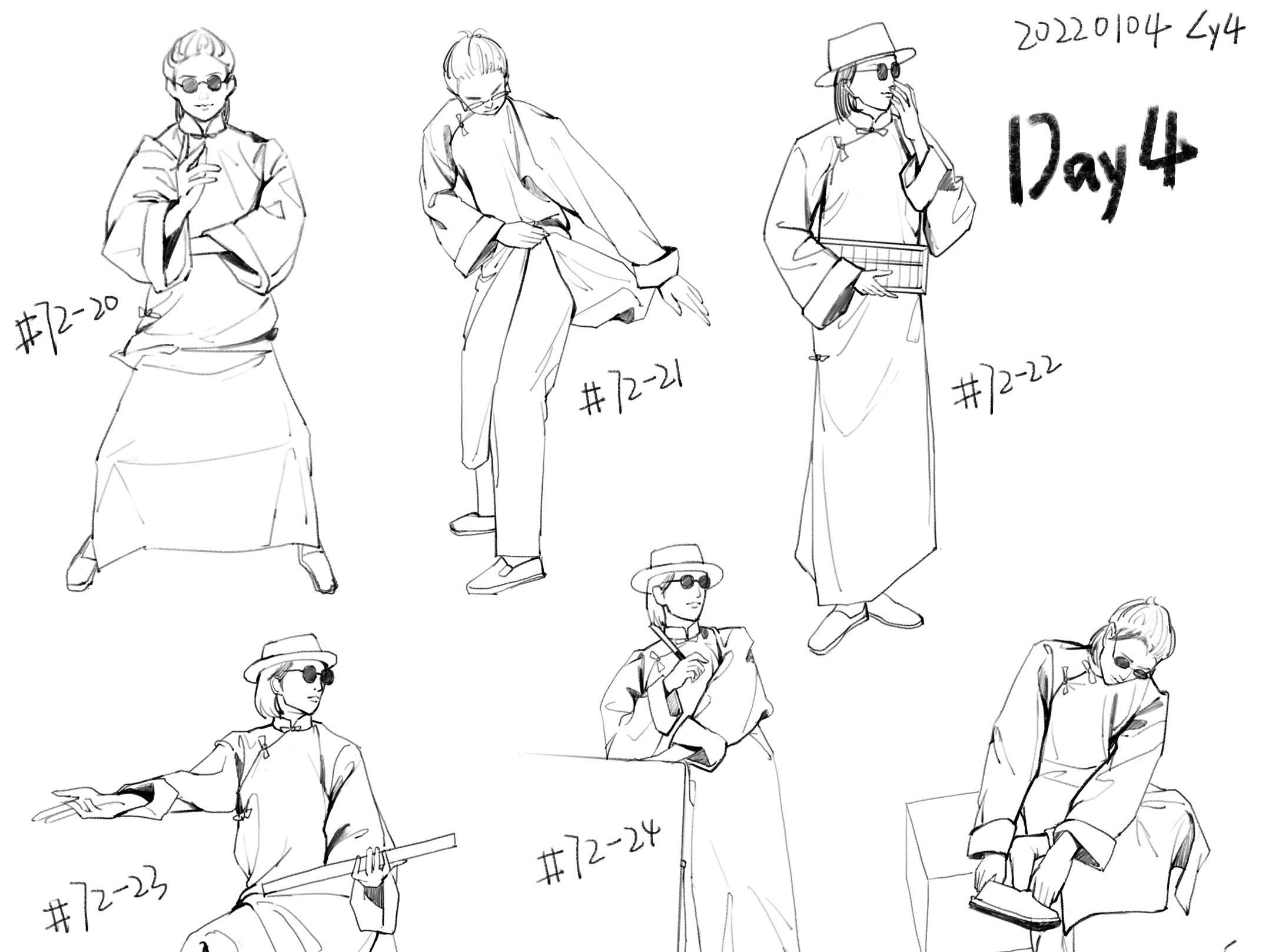 #速写60天挑战赛# Day4 @速写班长 _立羽A-站酷ZCOOL